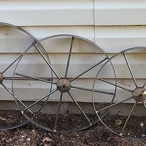 Metal Cart Wheels Wagon Wheels Spoke Metal Wheels Antique Wagon Wheels ...