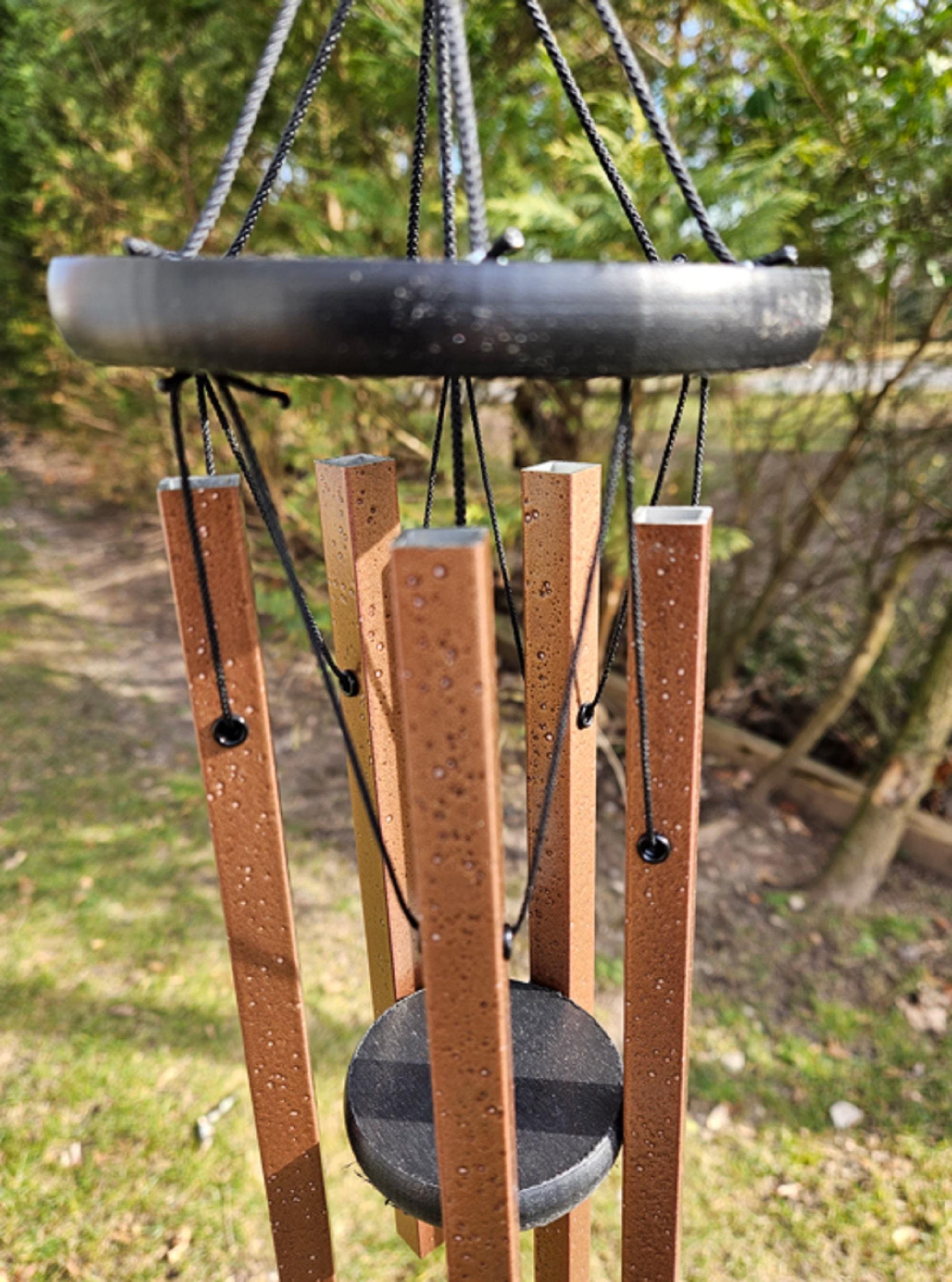 Square Wind Chimes Amish Handmade - 25" - Aluminum Tubes - Gift ...