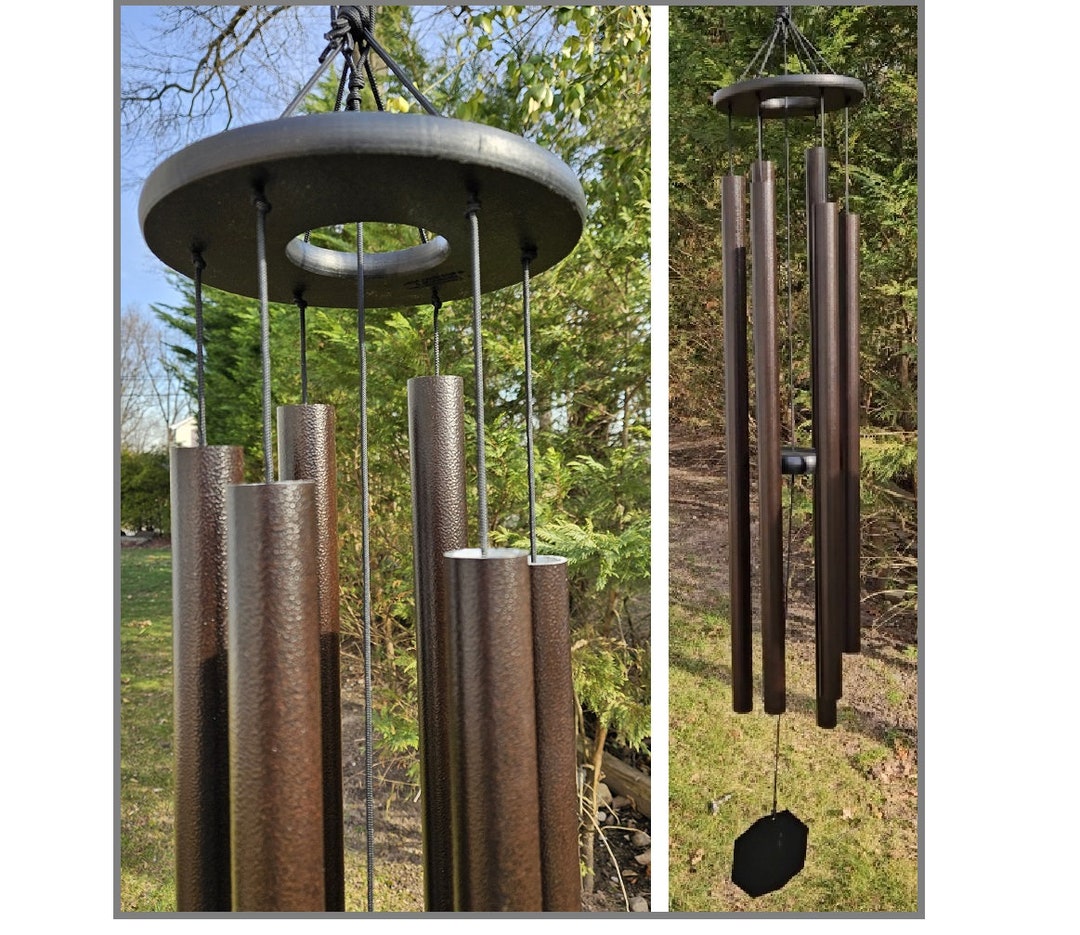 3753 Wind Chimes Amish Handmade Aluminum Tubes Sound Healing Deep Tone ...