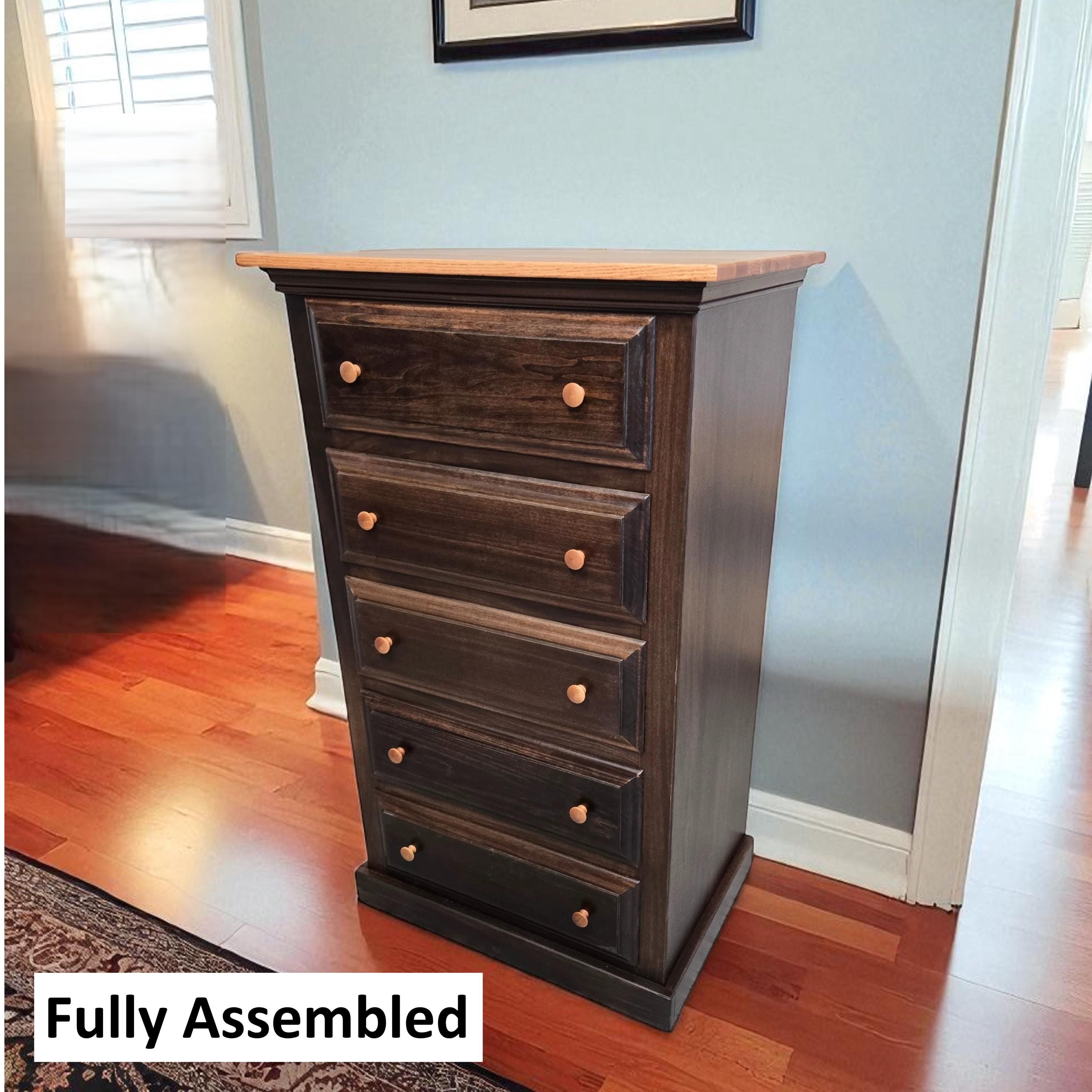 Amish Handmade Farmhouse Dresser: Solid Poplar Wood, Customizable ...