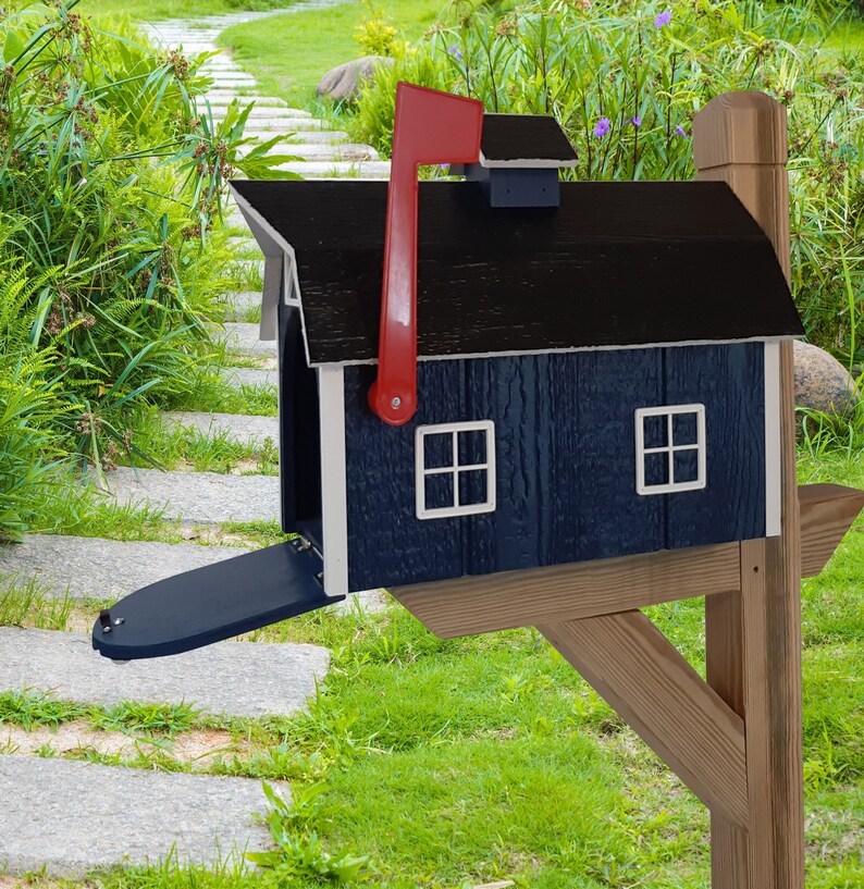 Amish Mailbox Handmade Dutch Barn Style Wooden Color - Etsy