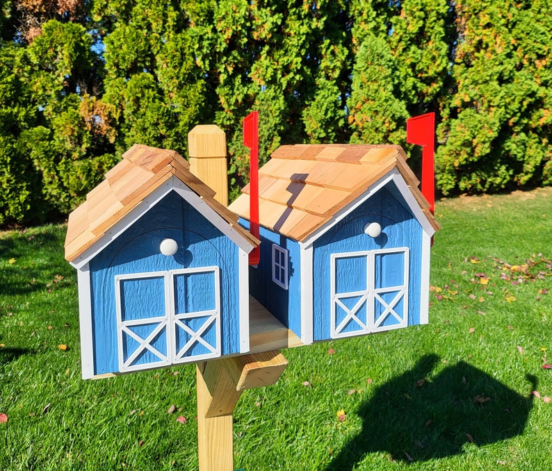 Mailbox Post for 2 Mailboxes in Multi Colors, Premium Wood, Southern ...