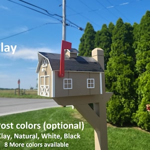 Dutch Amish Mailbox Handmade Wooden, Choose Your Color, Amish Made ...