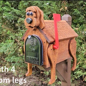 Dog Mailbox Amish Handmade Wooden Metal Insert USPS Approved - Etsy