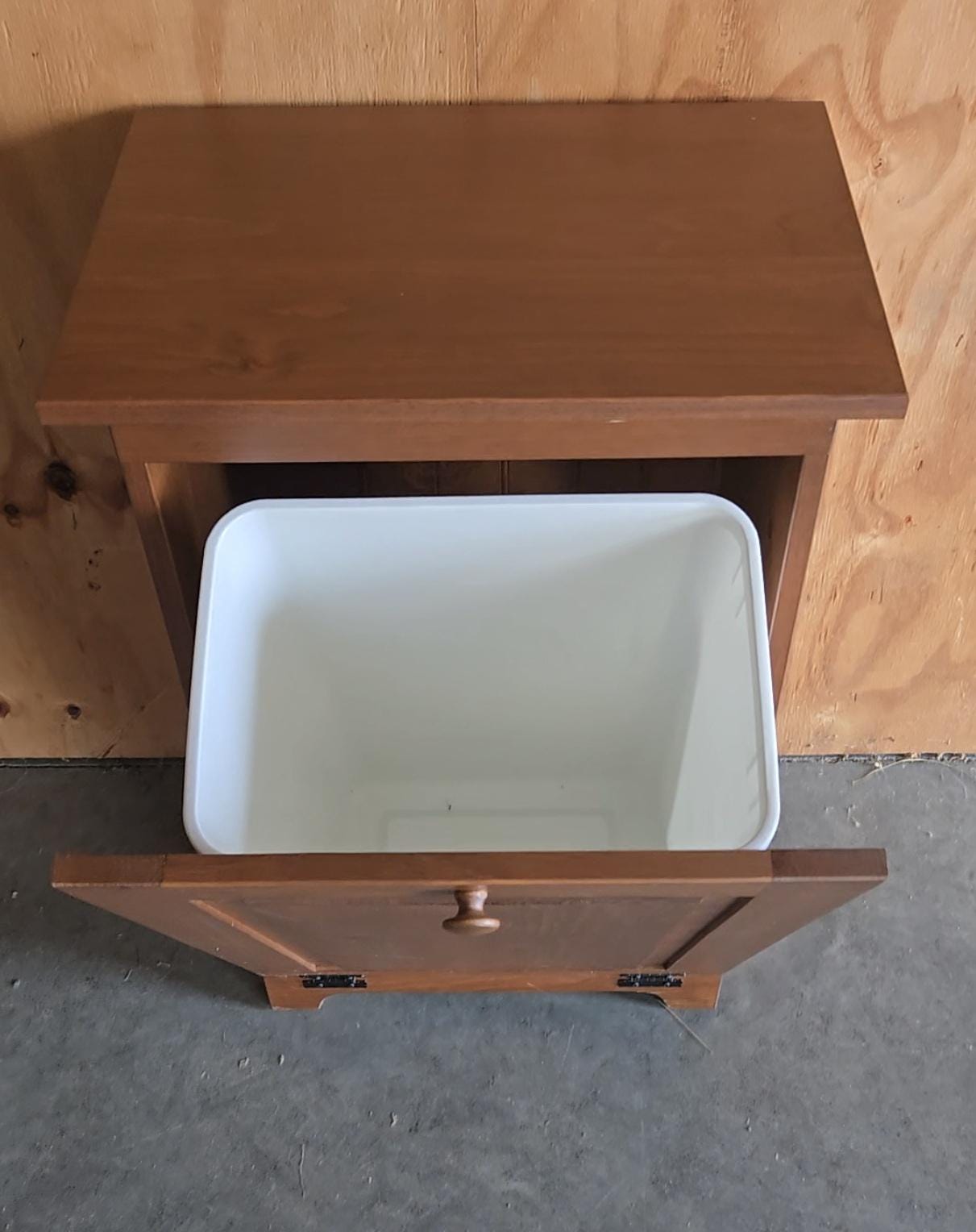 Amish Handmade Pine Tilt-out Trash Bin: Farmhouse Kitchen Cabinet - Etsy