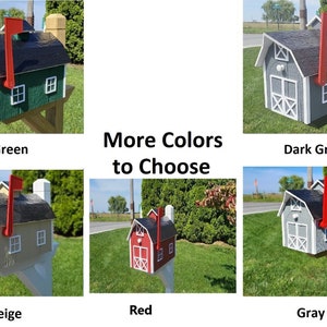 Dutch Mailbox - Barn Mailbox Amish Handmade - Wooden - Color Options - Etsy