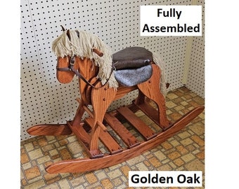 Aged Wooden Rocking Horse - Etsy