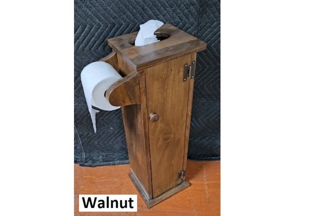 Toilet Paper Stand - Amish Handmade - Toilet Storage - Wooden Cabinet ...