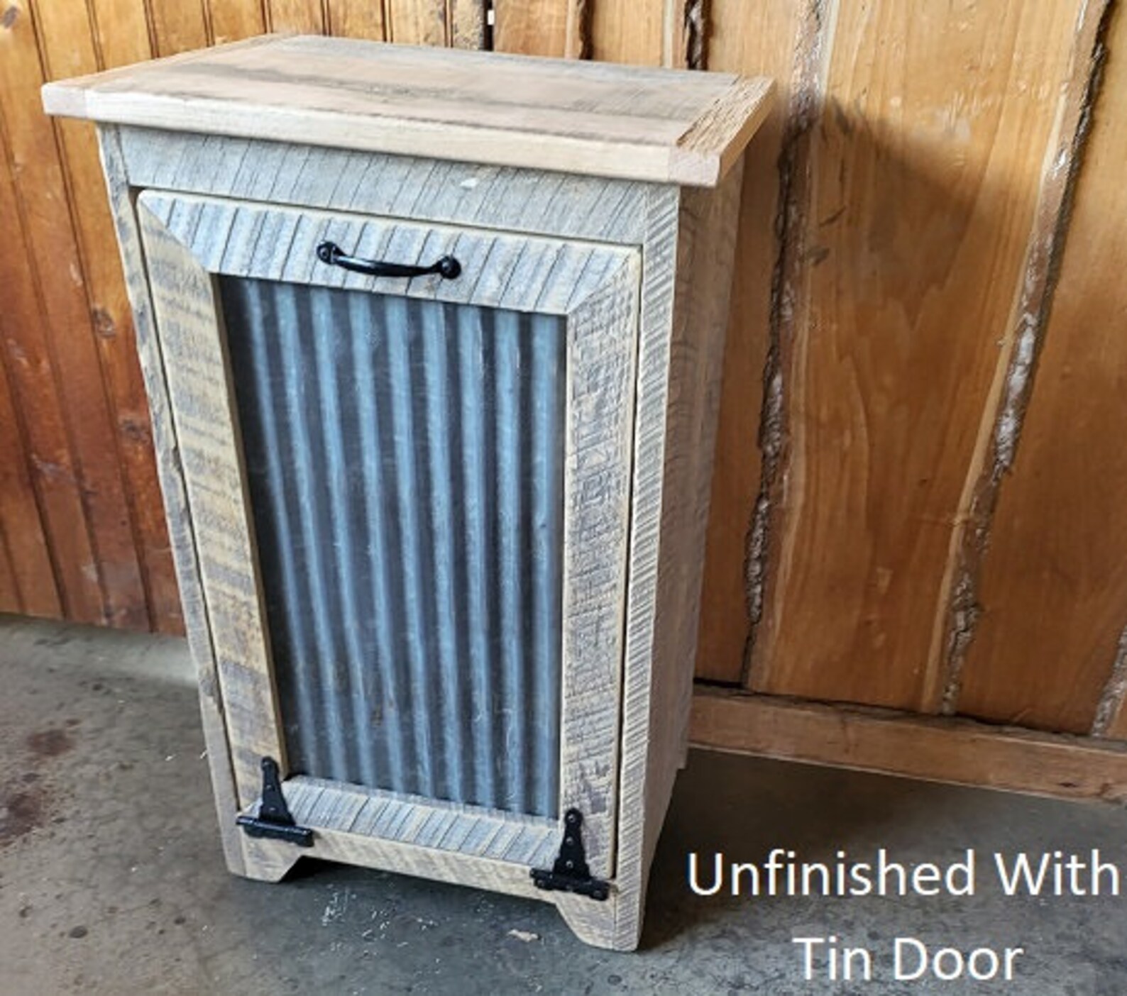 Tiltout Trash Can, Recycling Bin, Wood Storage, Cabinet Amish Handmade ...