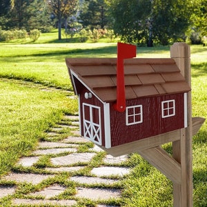 Amish Mailbox Handmade Barn Style Wooden Tall - Etsy