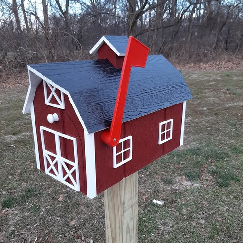Amish Barn Style Mailbox - Etsy