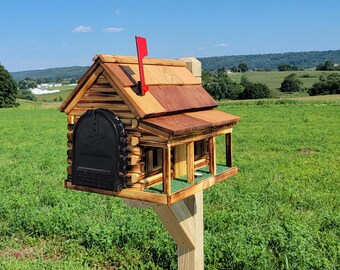 Log Cabin Mailbox - Etsy