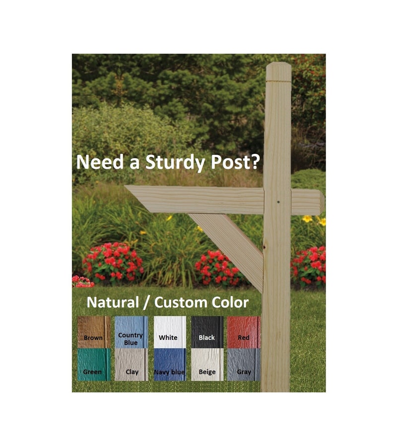 Mailbox Post Multi Colors Premium Wood Southern Pine - Etsy
