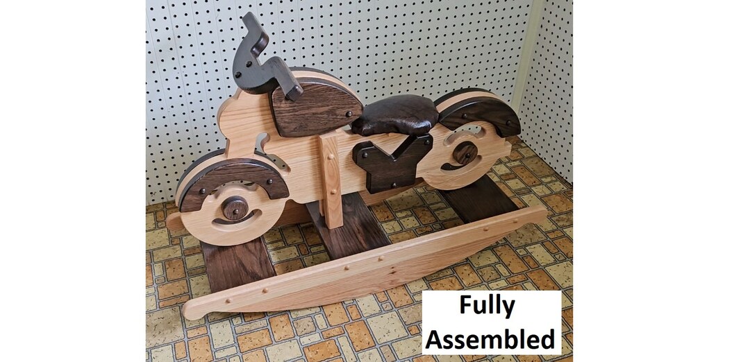 Amish Handmade Motorcycle Rocker - Children's Gift- Vintage ...