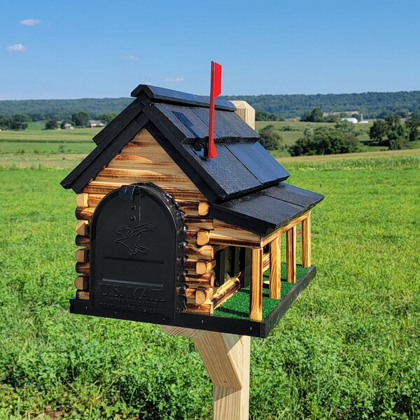 Log Cabin Mailbox - Etsy