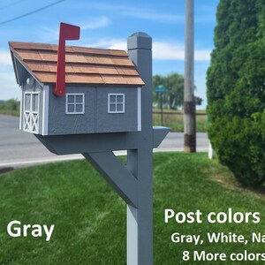 Amish Mailbox - Handmade - Barn Style - Wooden - Tall Prominent Sturdy ...