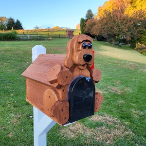 Dog Mailbox Amish Handmade Wooden Metal Insert USPS Approved - Etsy
