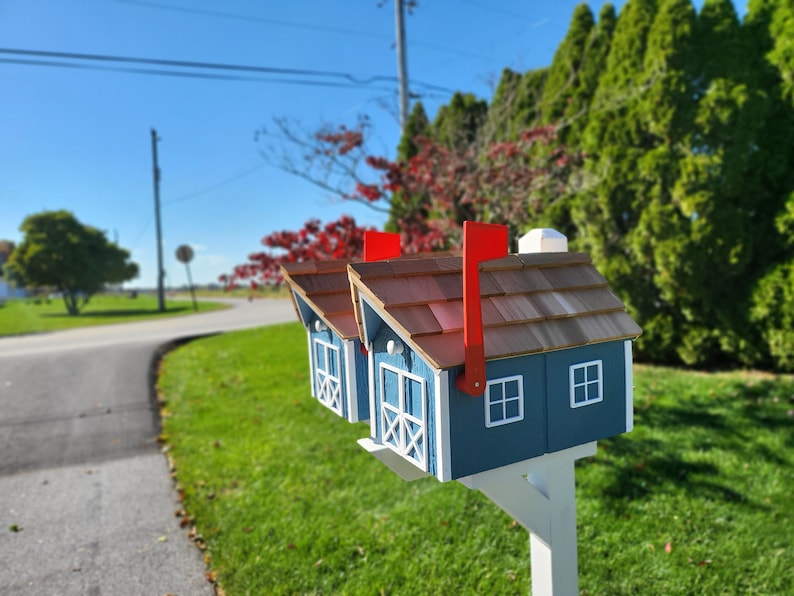 Mailbox Post for 2 Mailboxes in Multi Colors, Premium Wood, Southern ...
