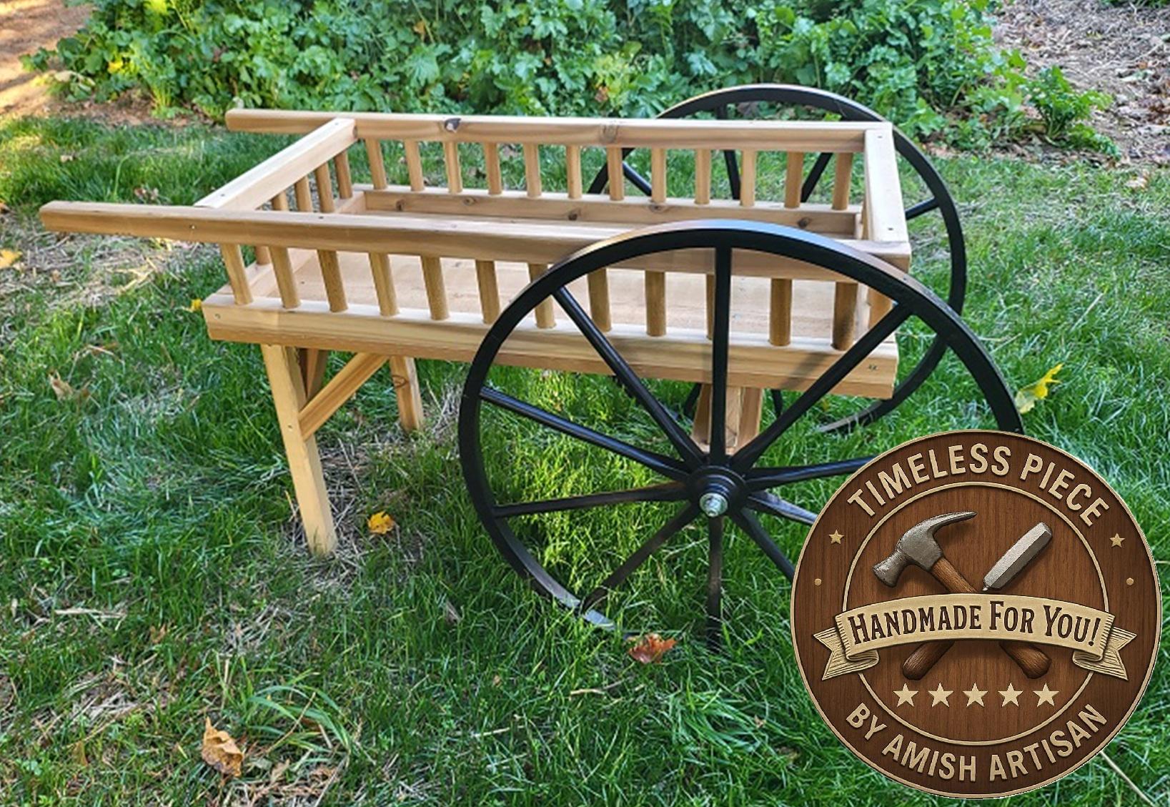 Peddler Cart - Vending Cart - Decorative - Fruit Cart- Amish Handmade ...