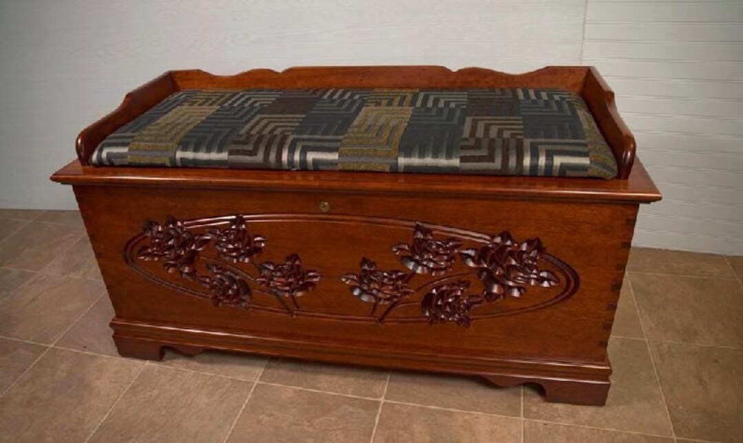 Amish Handmade Trunk Storage Box Vintage Chest Box Rustic Keepsake Box ...