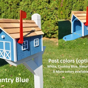Amish Mailbox - Handmade - Barn Style - Wooden - Tall Prominent Sturdy ...