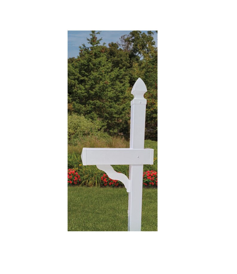 Mailbox Post White Weather Resistant Poly Lumber Fits All of - Etsy