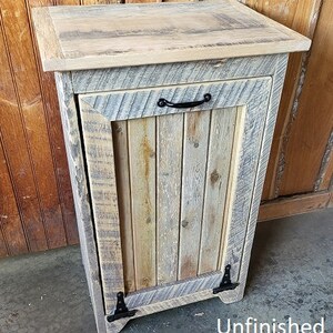 Wood Trash Bin, Tiltout Trash Can Cabinet Amish Handmade, Wood Storage ...
