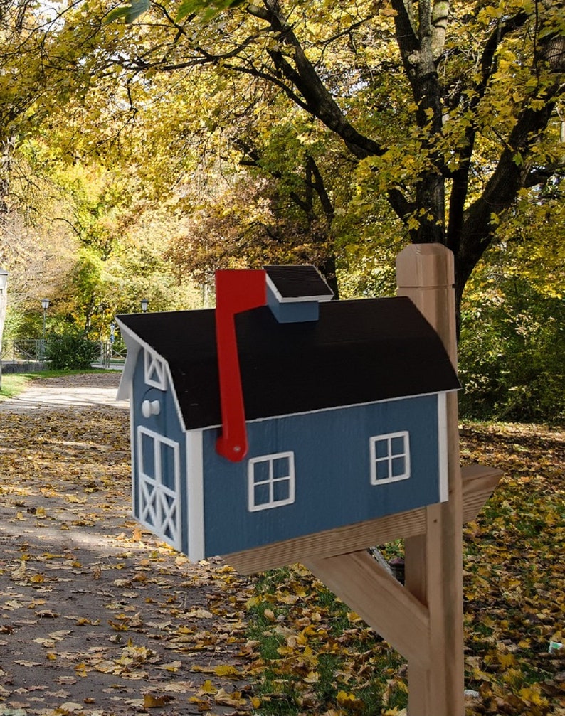 Dutch Amish Mailbox Handmade Wooden Choose Your Color Amish - Etsy