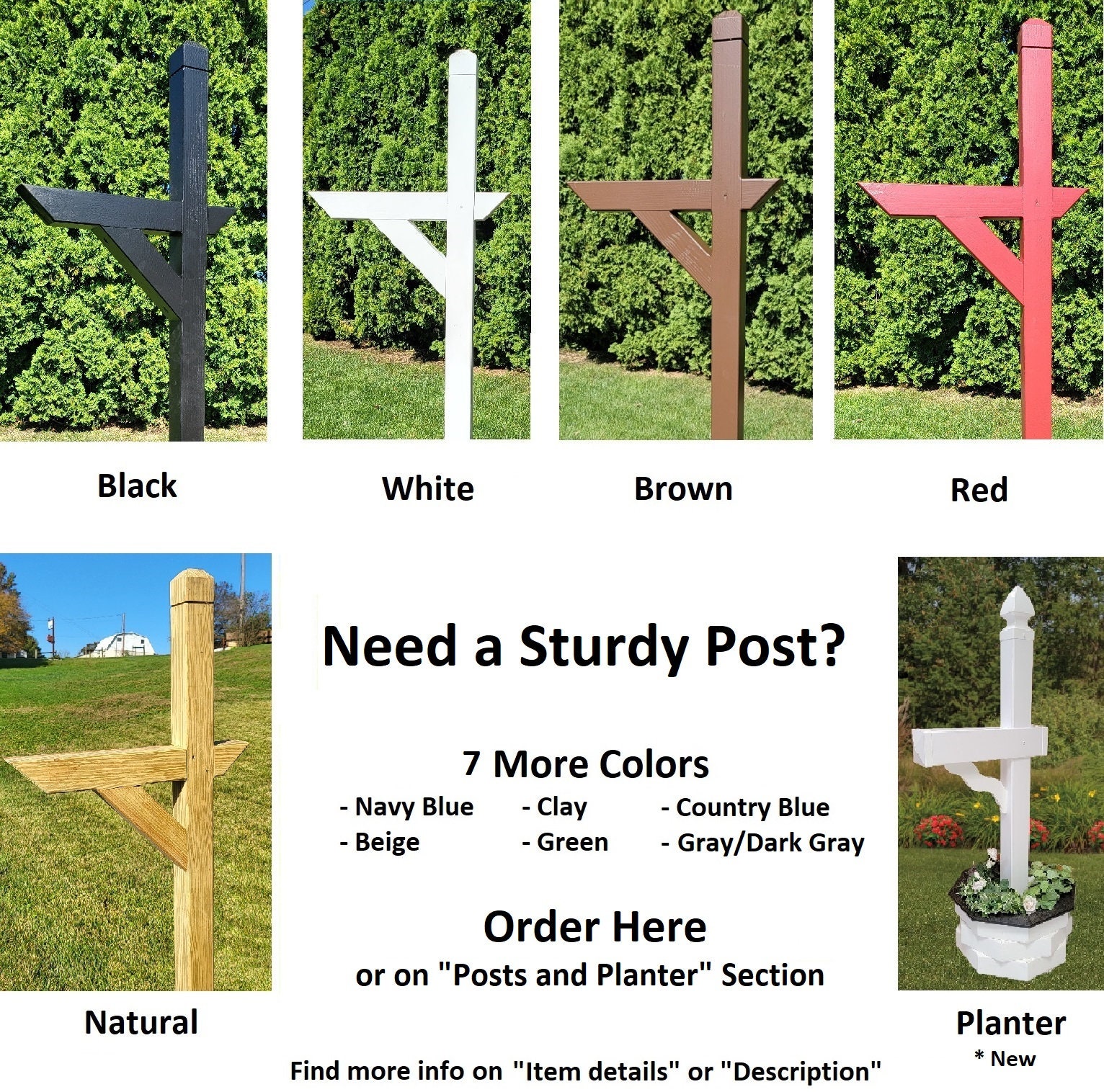 Amish Mailbox - Handmade - Dutch Barn Style - Wooden - Color Options - Etsy
