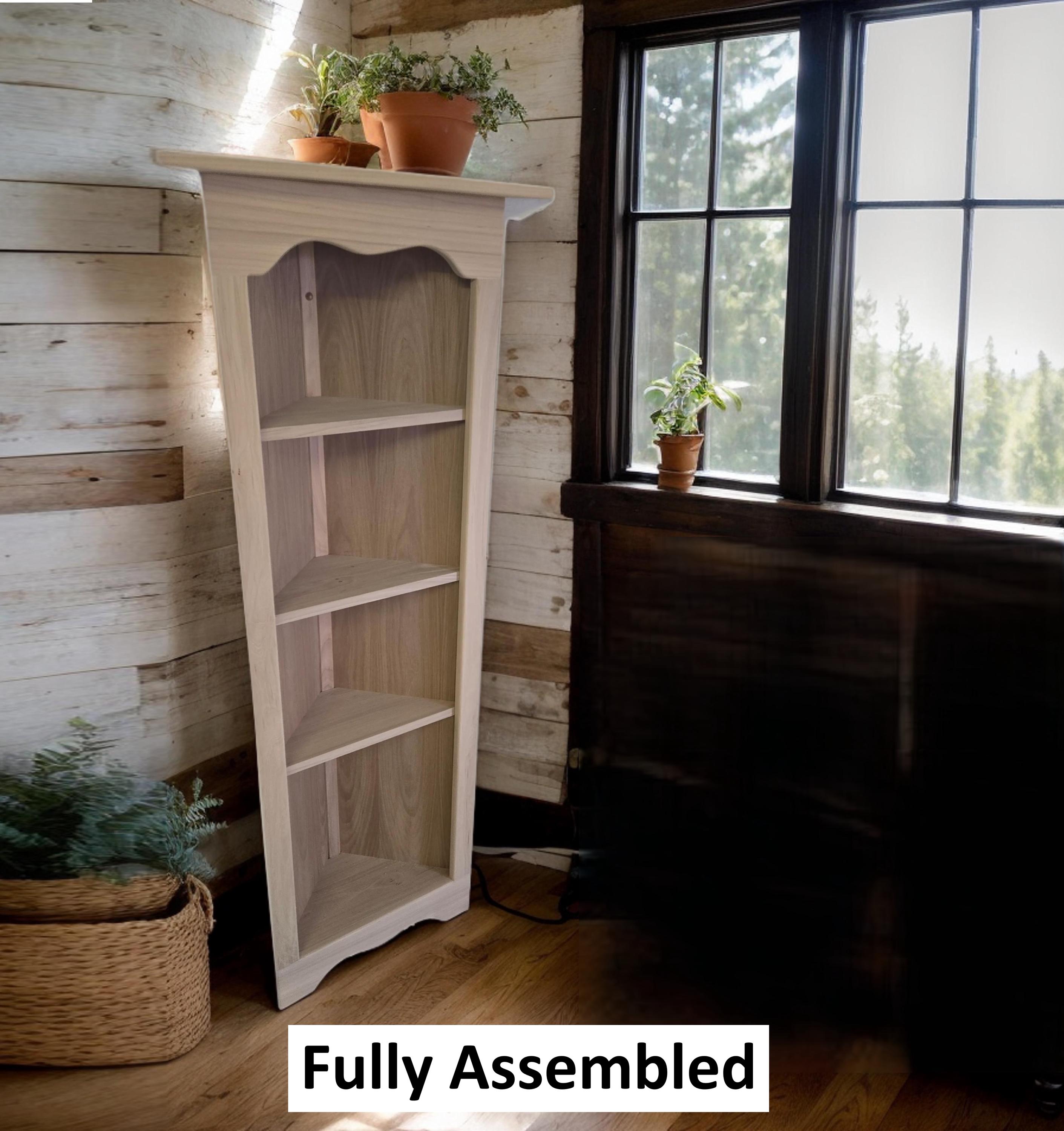 Amish Handmade Corner Cabinet - Corner Display - Multipurpose Cabinet ...