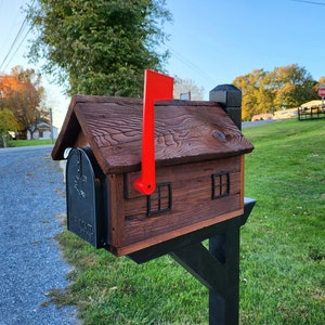 Rustic Mailbox Amish Handmade Wooden Rustic Reclaimed Lumber With Metal ...
