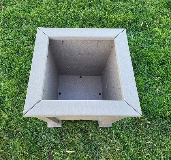Planter Box - Garden Planter Box - Square Patio Planter - Rustic ...