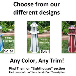 Cape Cod Race Point Solar Lighthouse - Exterior Lighthouse - Amish Made ...