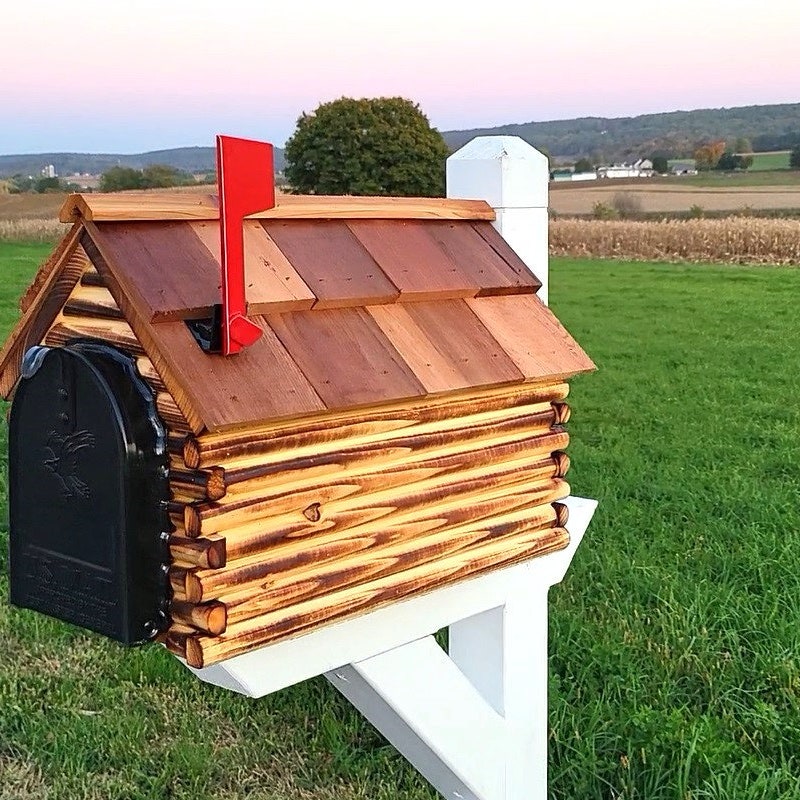 Log Cabin Mailbox - Etsy