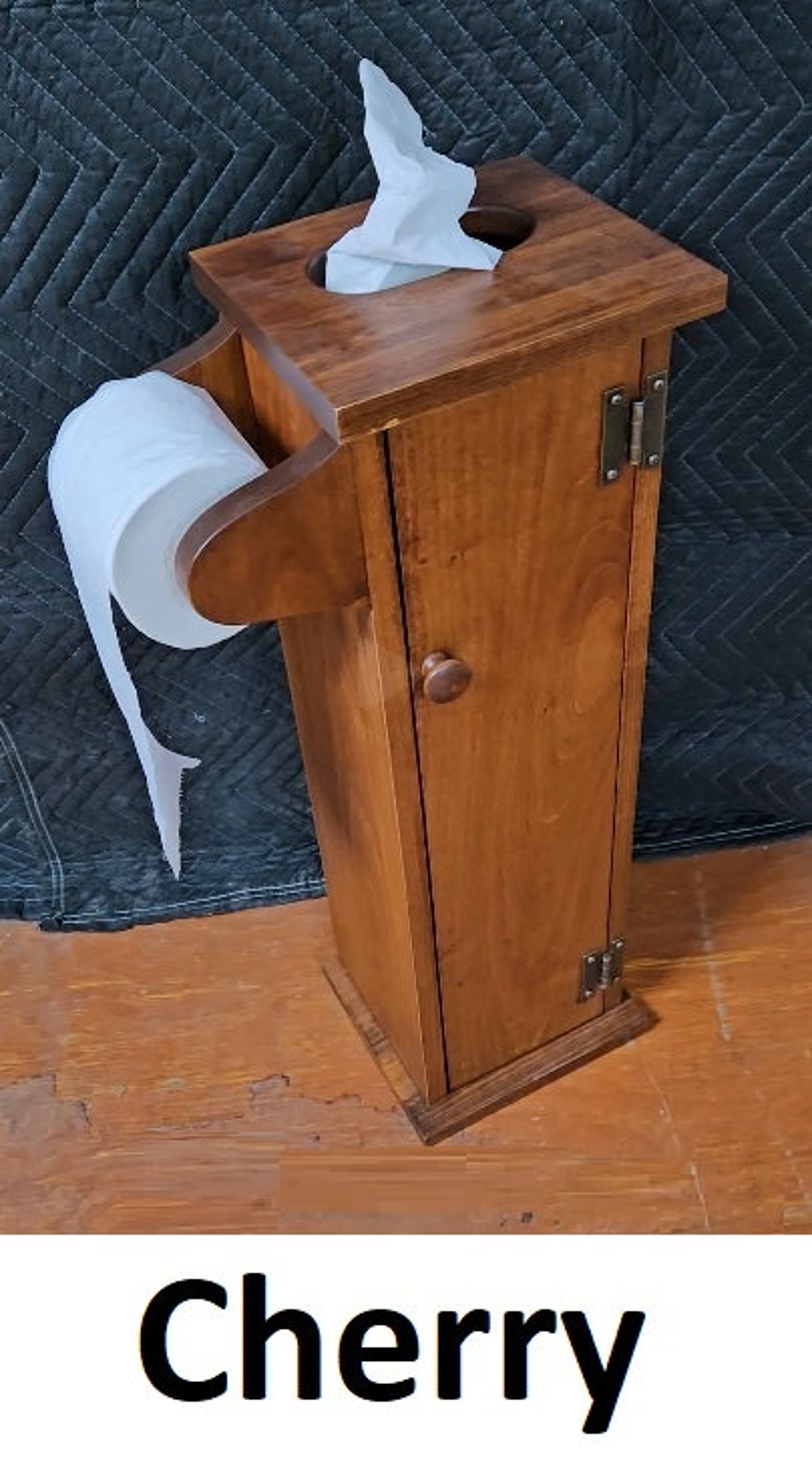 Toilet Paper Holder - Amish Handmade - Toilet Storage - Wooden Cabinet ...