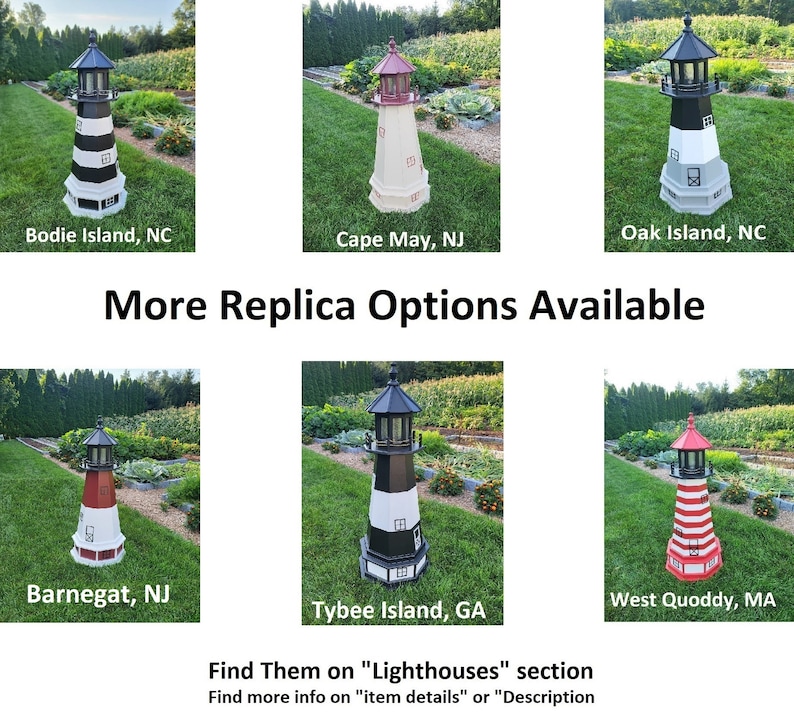 Lighthouse Decor Yard Garden Decoration Outdoor Landscape Cape Cod ...
