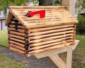 Log Cabin Mailbox - Etsy