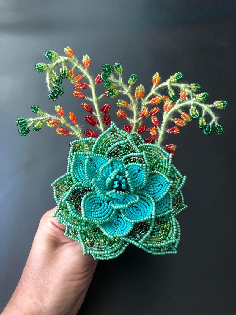 Seed Beads Succulent - Etsy