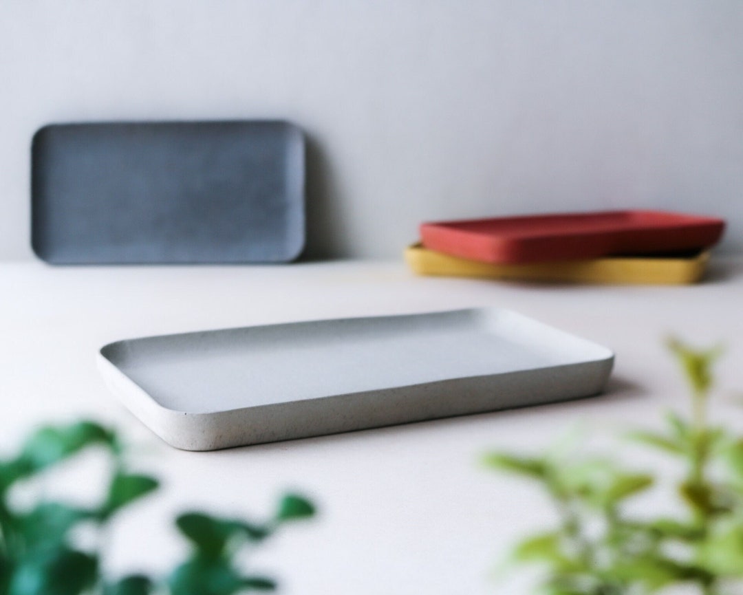 Grey Concrete Tray for Planters | Minimalist Tray | Planter Saucer ...