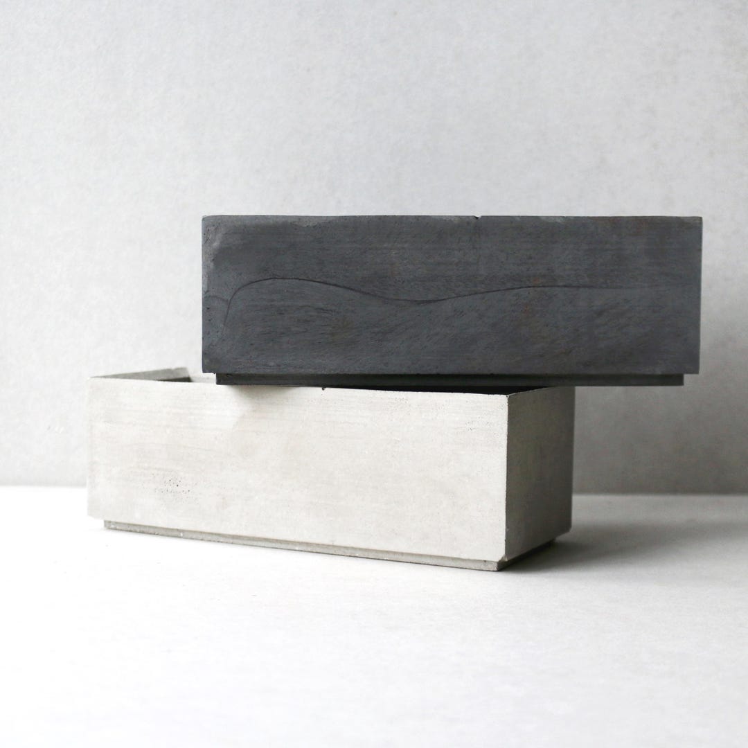 Concrete Planter Box | Decorative Indoor Plant Pots | Minimalist ...