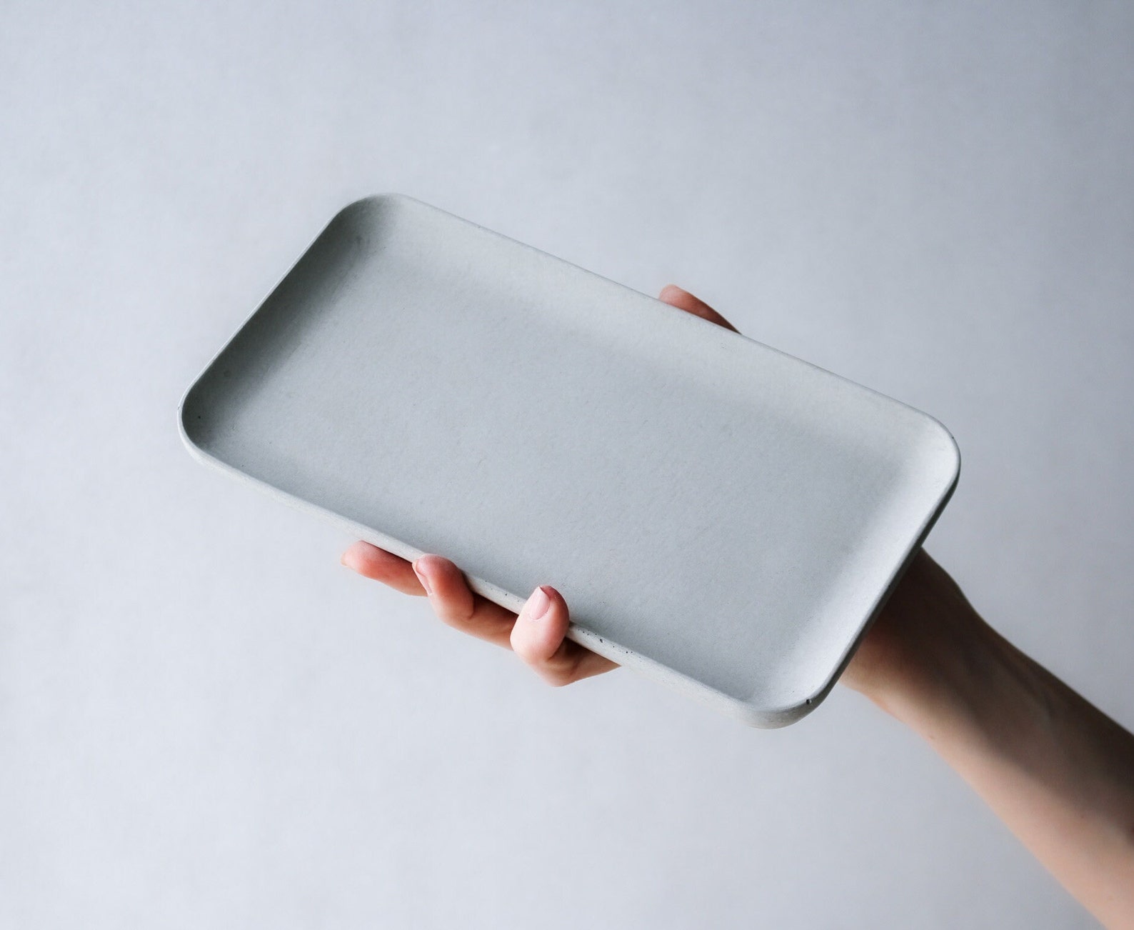 Grey Concrete Tray for Planters | Minimalist Tray | Planter Saucer ...