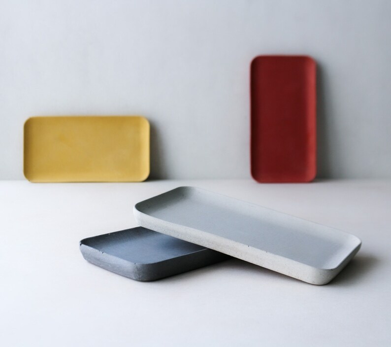 Grey Concrete Tray for Planters | Minimalist Tray | Planter Saucer ...
