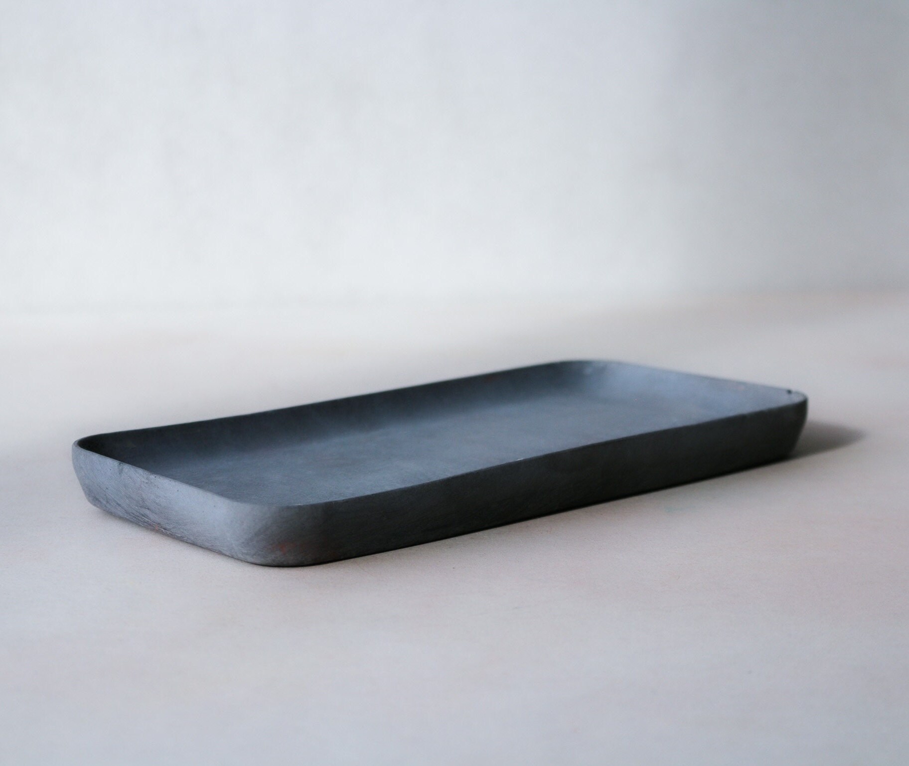 Dark Grey Concrete Tray for Planters | Minimalist Tray | Planter Saucer ...