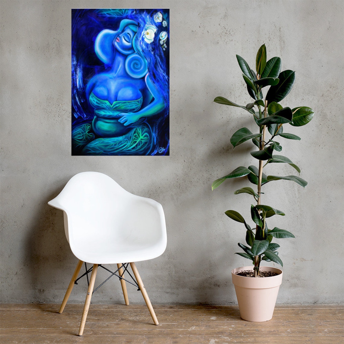 Mother Nature Art Print for Abstract Modern Home Decor or | Etsy