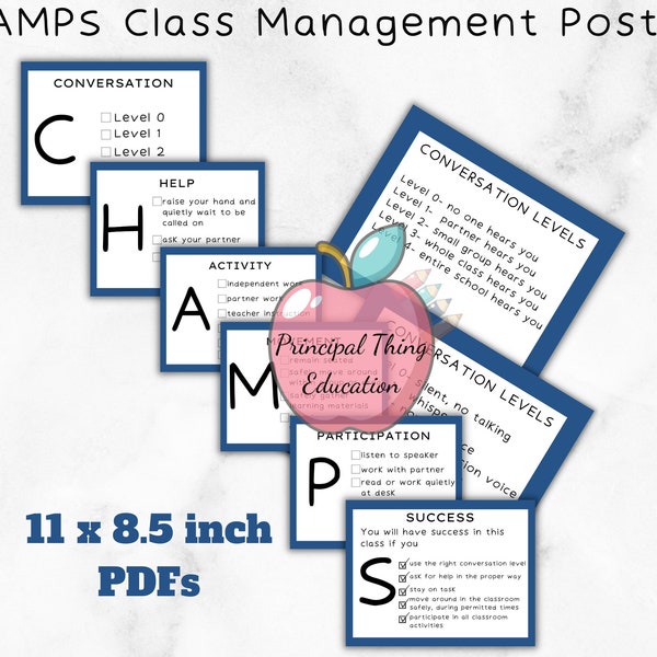 Champs Posters Classroom - Etsy