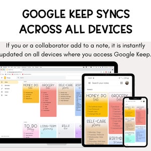 Google Keep Headers, Cute Fonts, Colorful - Etsy