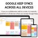Google Keep Headers, Cute Fonts, Colorful - Etsy