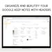 Google Keep Headers, Minimalist Design, Cute Fonts, Black and White - Etsy