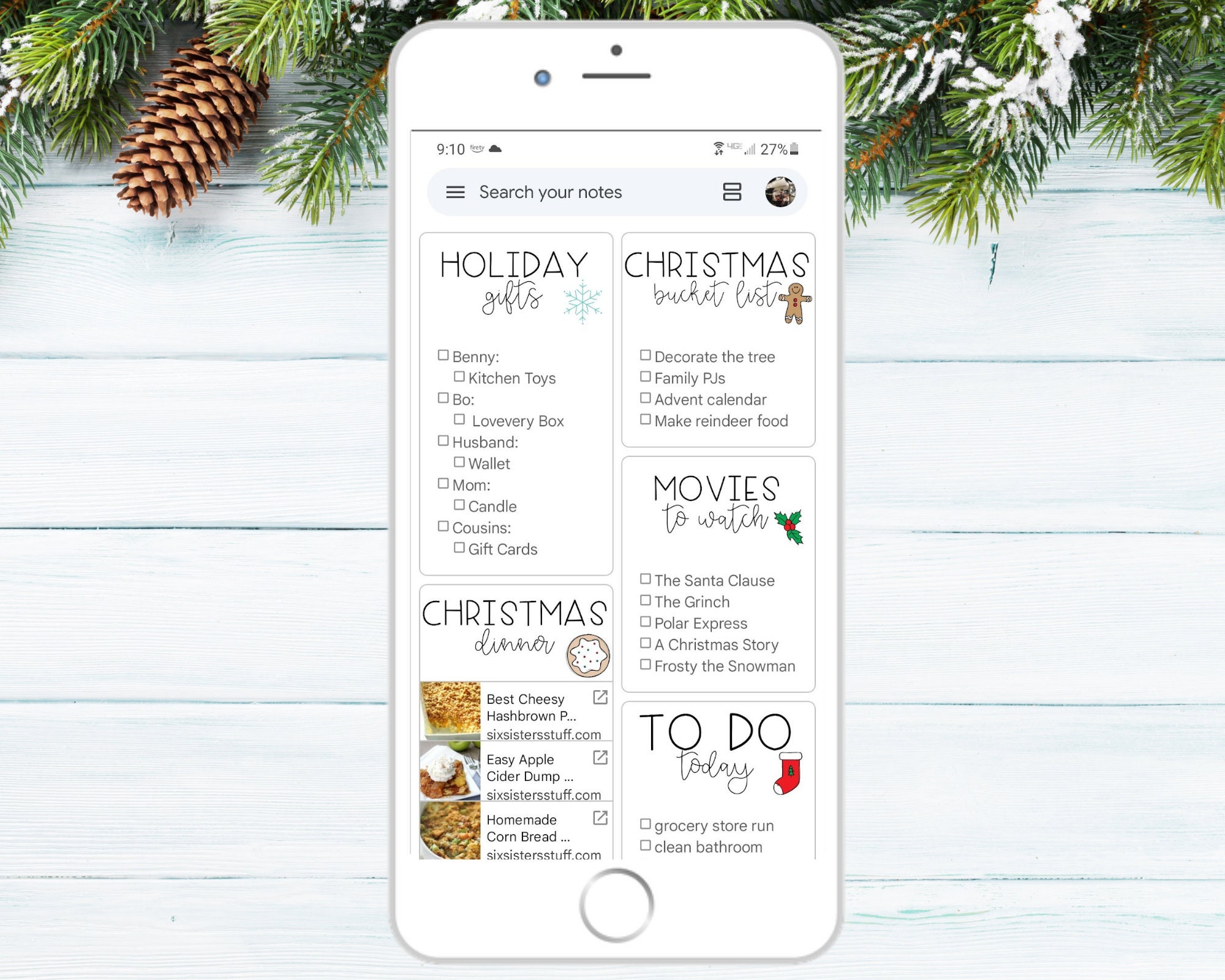 Christmas Google Keep Headers, Cute Fonts, Christmas & Winter Doodles ...
