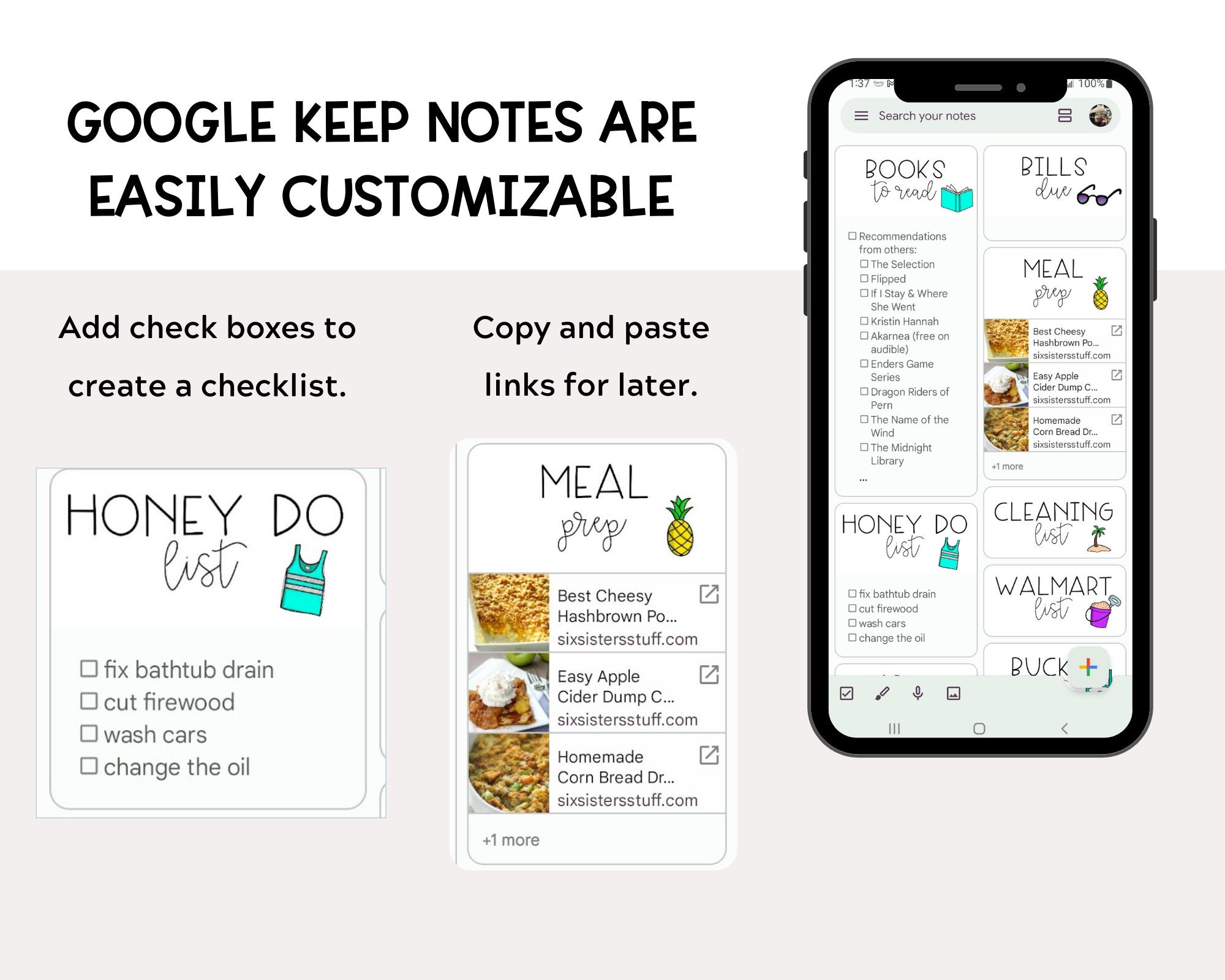 SUMMER Google Keep Headers, Cute Fonts, Doodles, Minimalist Design ...